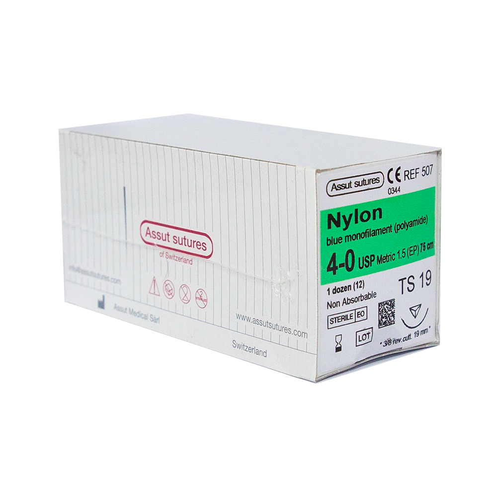 Assut Silk Sutures Blue 4-0 19mm 3/8 RC 75cm (12pk) – MDS International
